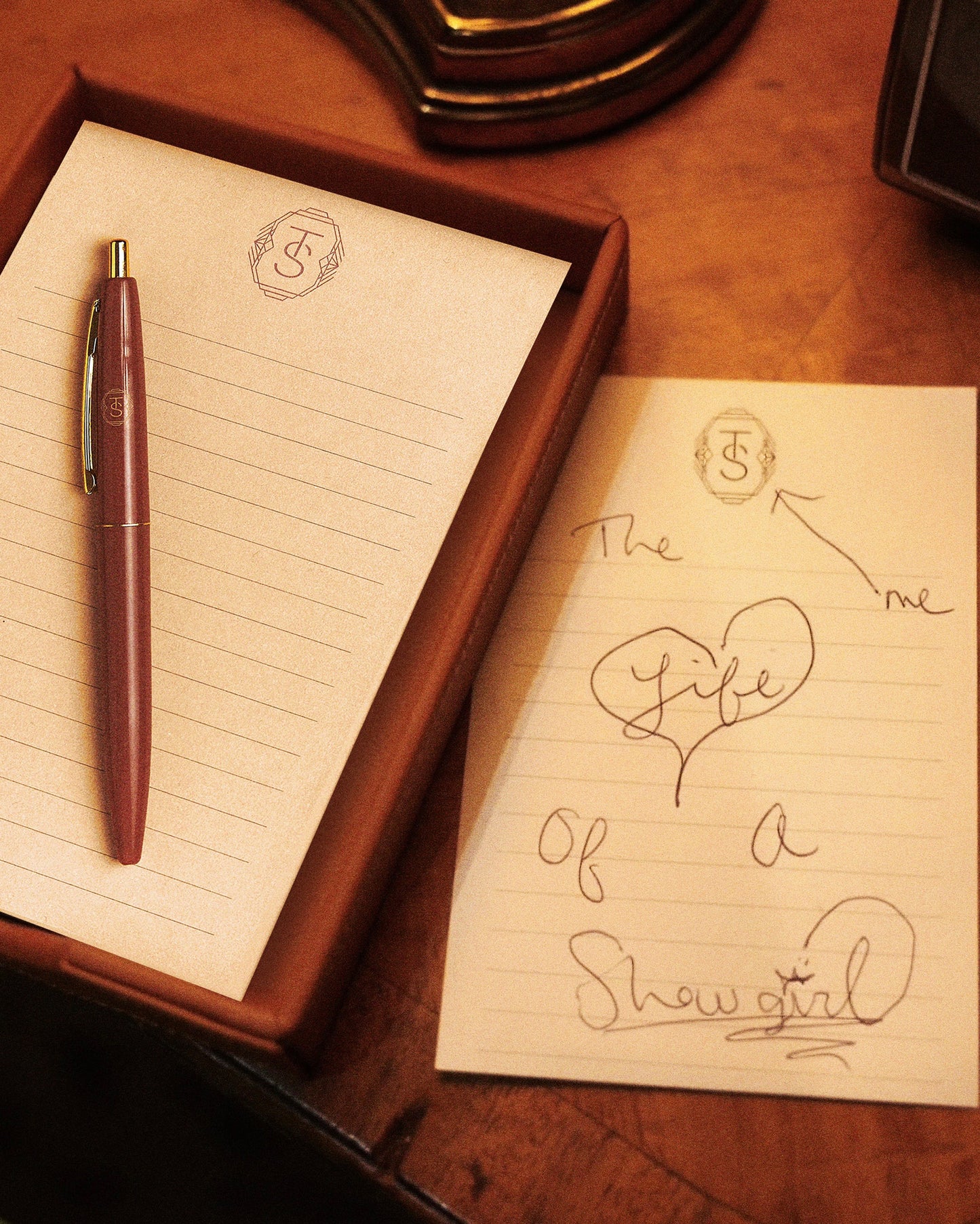 The Life of a Showgirl Notepad and Tray | Taylor Swift Official AU ...