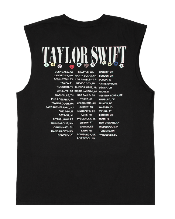 Taylor Swift | The Eras Tour Heart Hands Oversized Muscle Tank | Taylor ...