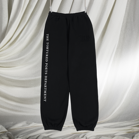 TTPD Black Embossed Sweatpants | Taylor Swift Official AU Store ...